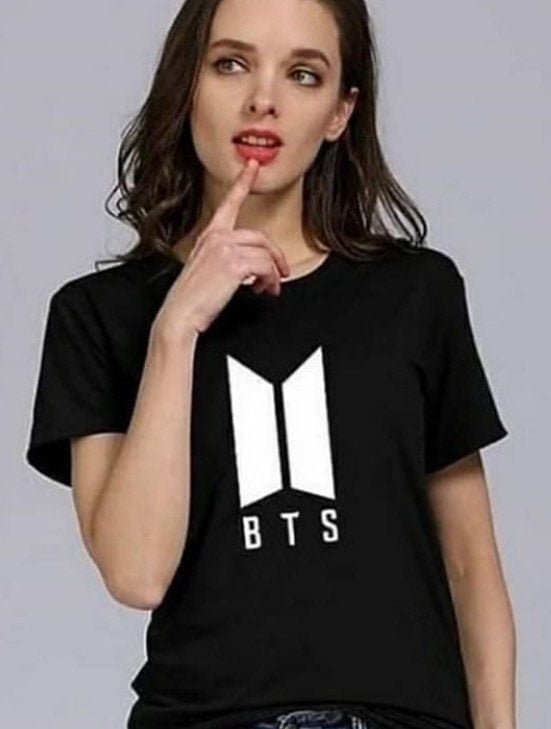 Buy BTS T-Shirt - Round Necked Black